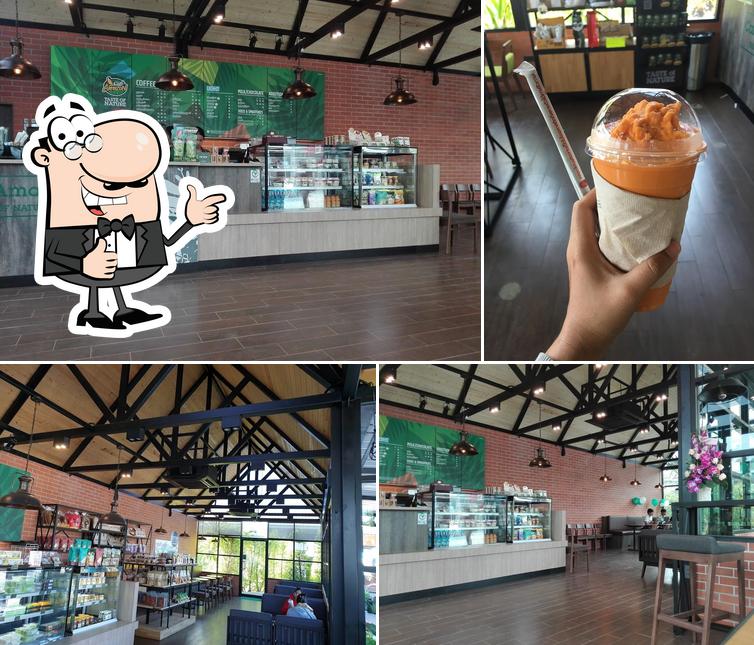 Café Amazon Glass House ปตท.สาริกา นครนายก, Ban Yai - Menú del ...
