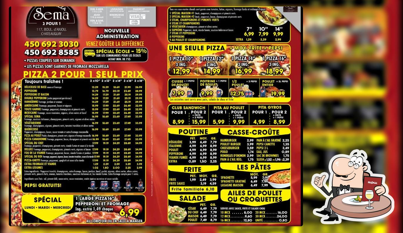 New Pizza Sema pizzeria, Châteauguay - Critiques de restaurant