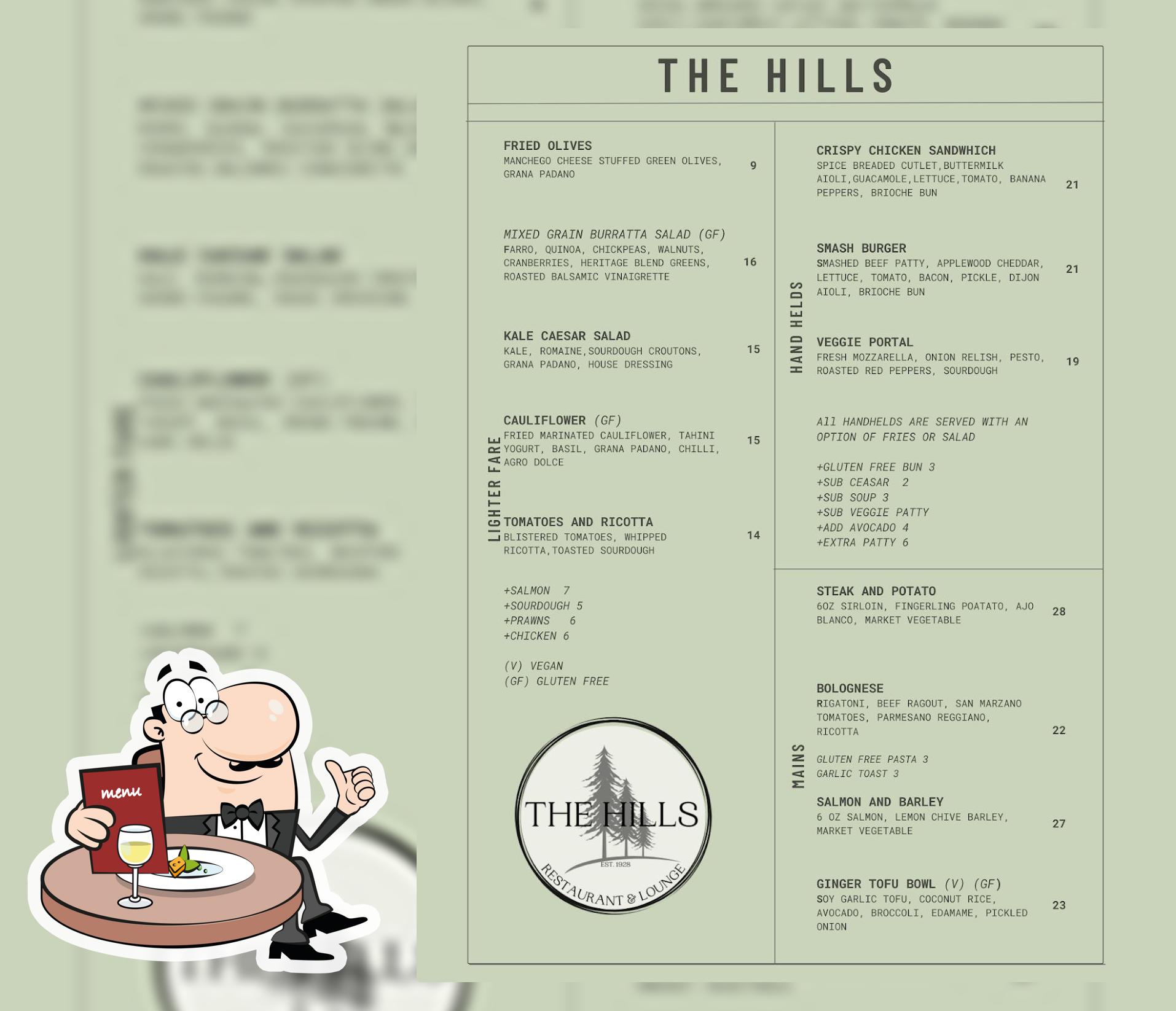 The Hills Restaurant and Lounge in Surrey - Restaurant menu and reviews