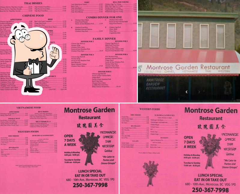 Montrose Garden Restaurant, Montrose - Restaurant menu, prices and reviews