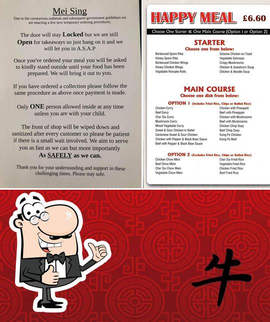 Mei Sing, Bathgate - Restaurant menu, prices and reviews