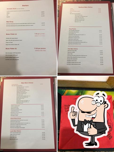 Mulan, Morpeth - Restaurant menu, prices and reviews