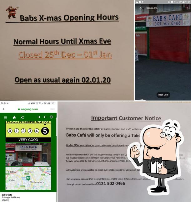 Babs Cafe, Wednesbury - Restaurant menu, prices and reviews