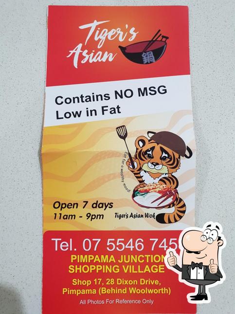 Tigers Asian wok, Pimpama - Restaurant menu, prices and reviews
