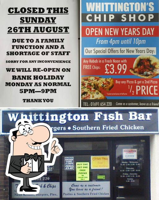 Whittington's Quality Fish and Chips, Whittington - Restaurant menu ...