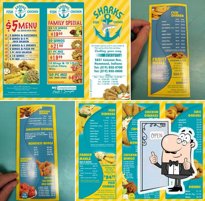 Sharks Fish & Chicken, Hammond - Restaurant menu, prices and reviews