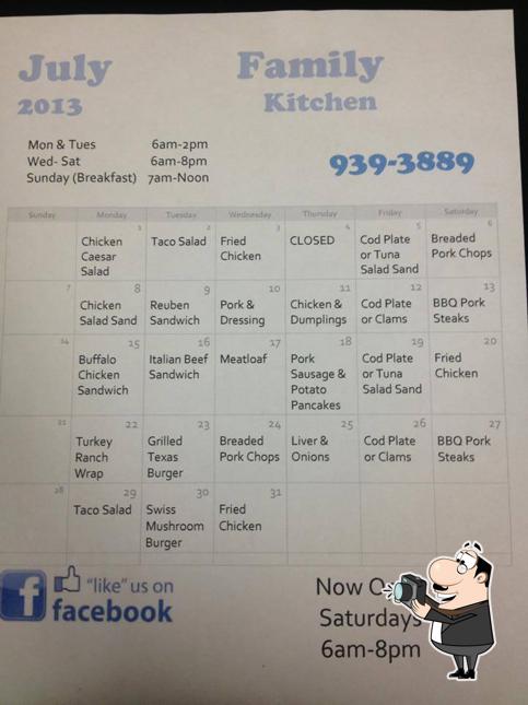 Family Kitchen, Waterloo - Restaurant menu, prices and reviews