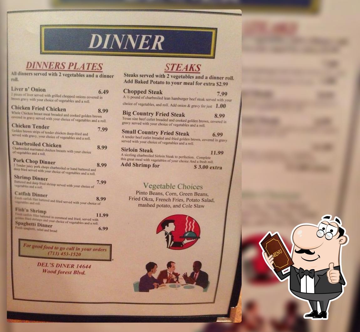 Del's Diner, 15411 Wallisville Rd in Houston - Restaurant menu and reviews