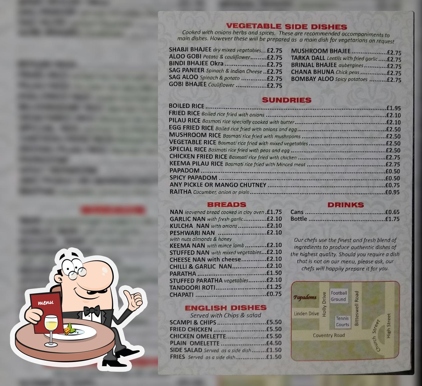 Papadoms in Lutterworth - Restaurant menu and reviews