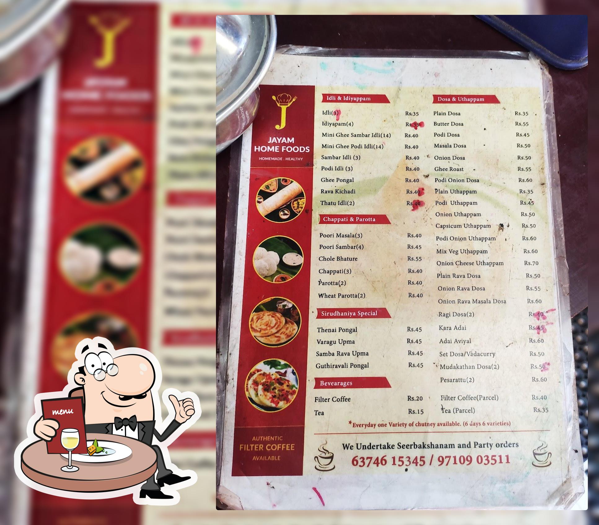 Jayam Home Foods, Chennai - Restaurant reviews