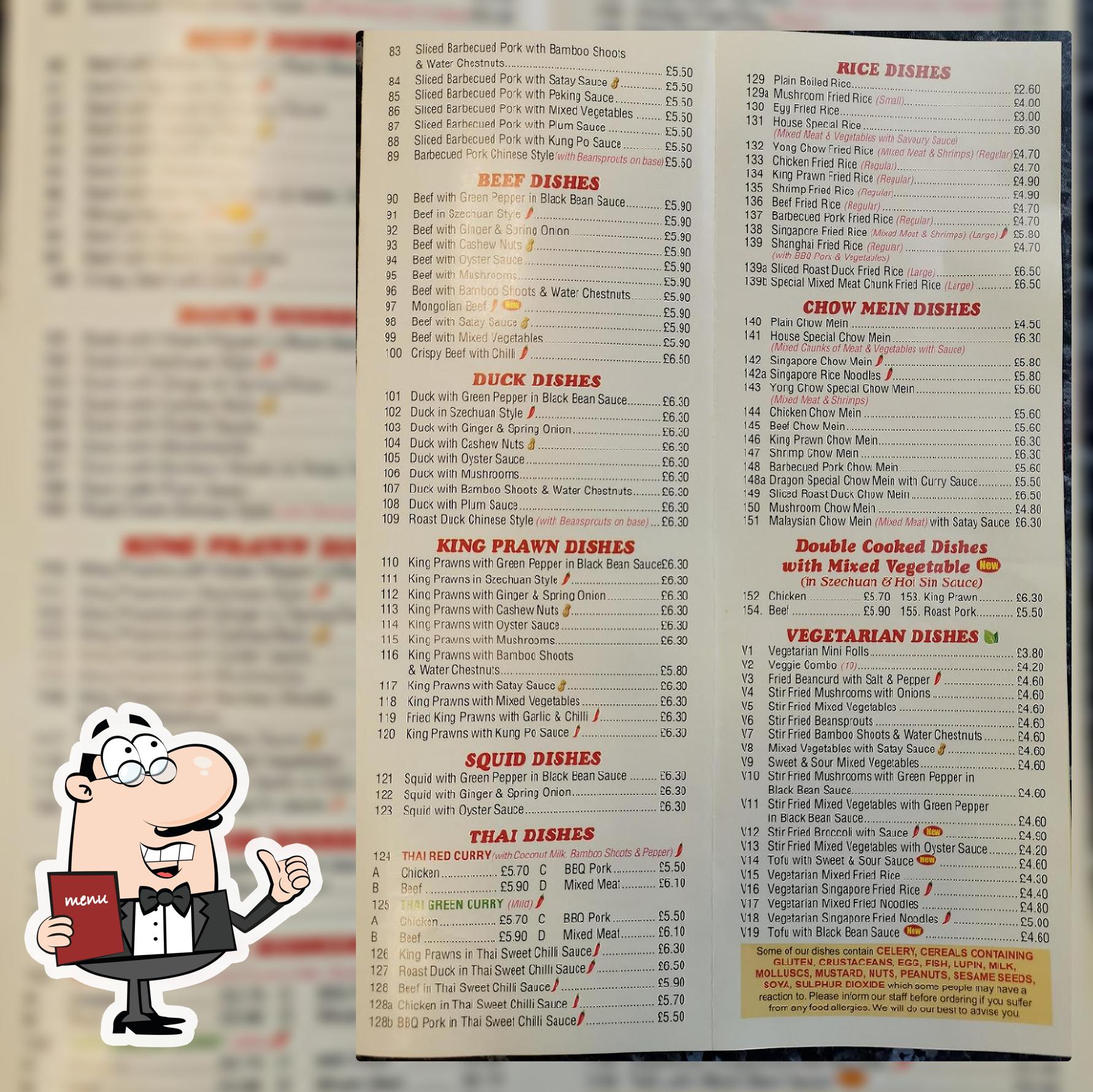 Millennium Dragon in Arundel - Restaurant menu and reviews