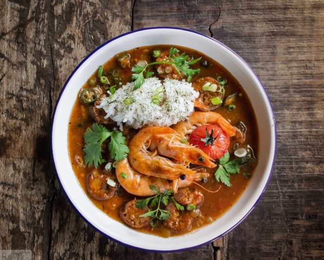Seafood Filé Gumbo at Brennan’s Restaurant