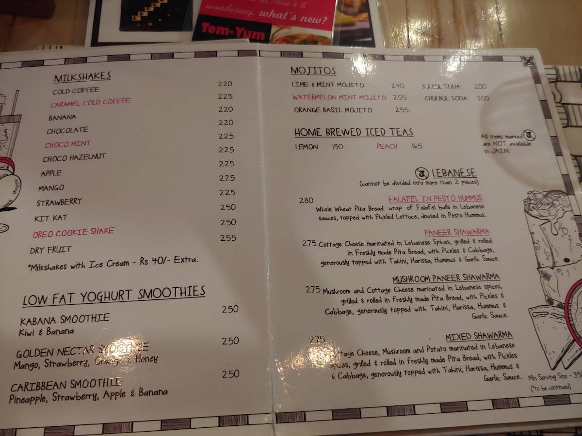 Menu at Nini's Kitchen - Panchvati, Ahmedabad, First Floor