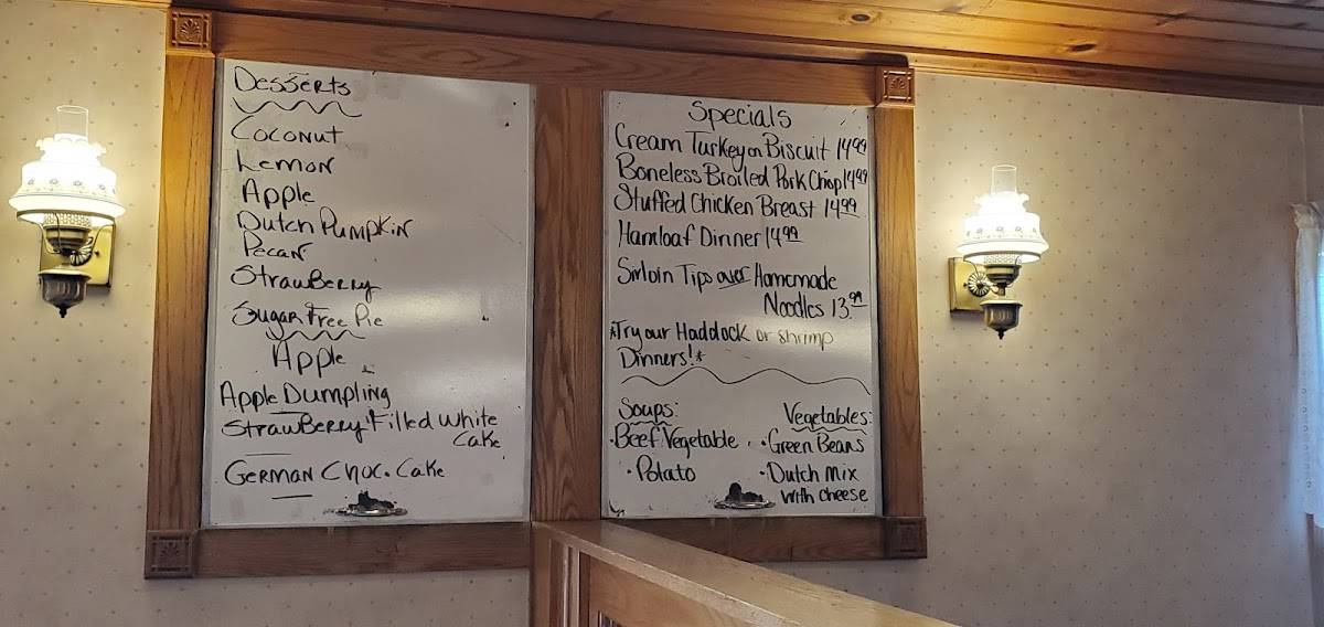 Menu at Das Dutch Haus Restaurant, Columbiana