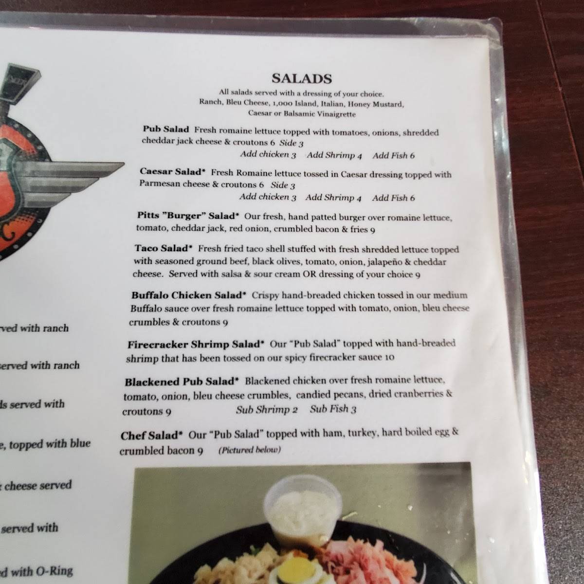 Menu at Pub 49, Harrisburg, State Hwy 49