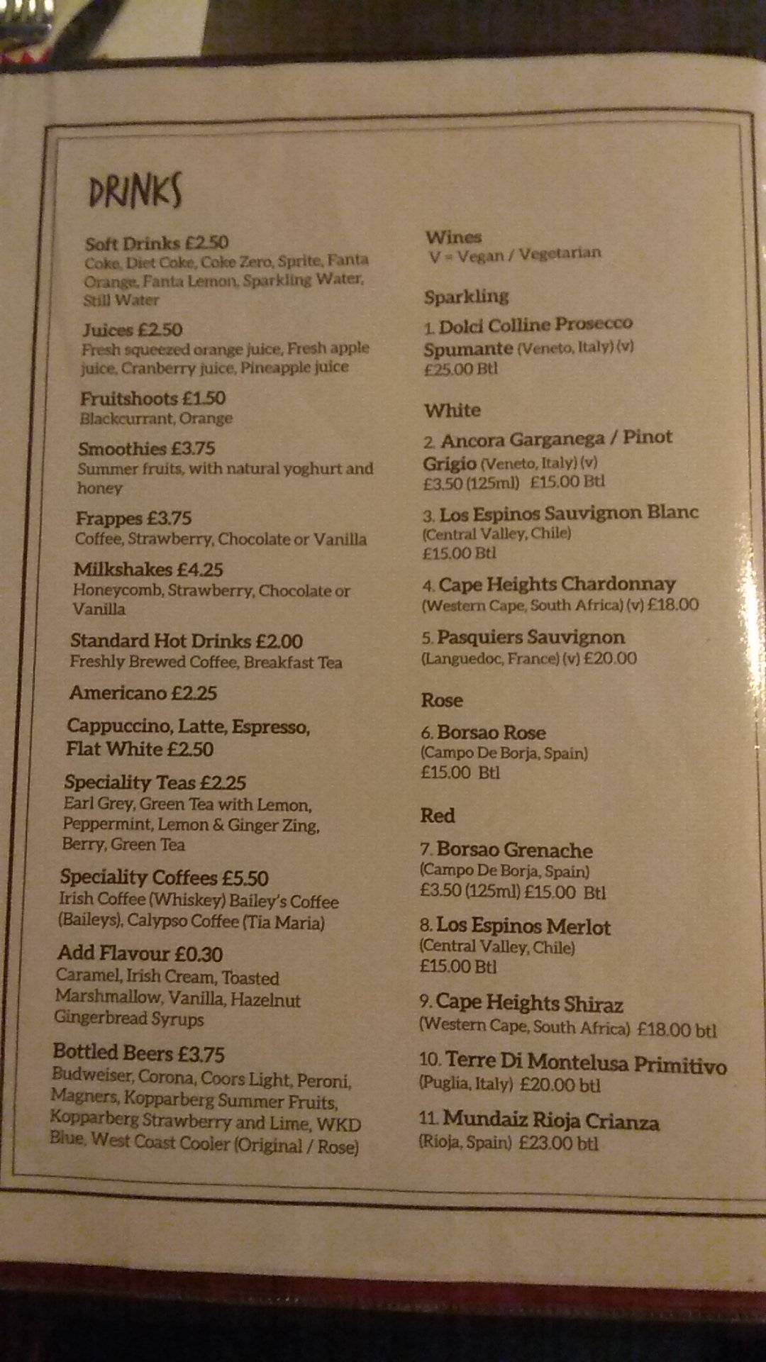 Menu at The Scullery restaurant, Richhill, 183 Portadown Rd