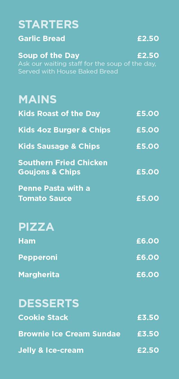 Menu at Silverbirch Hotel restaurant, Omagh