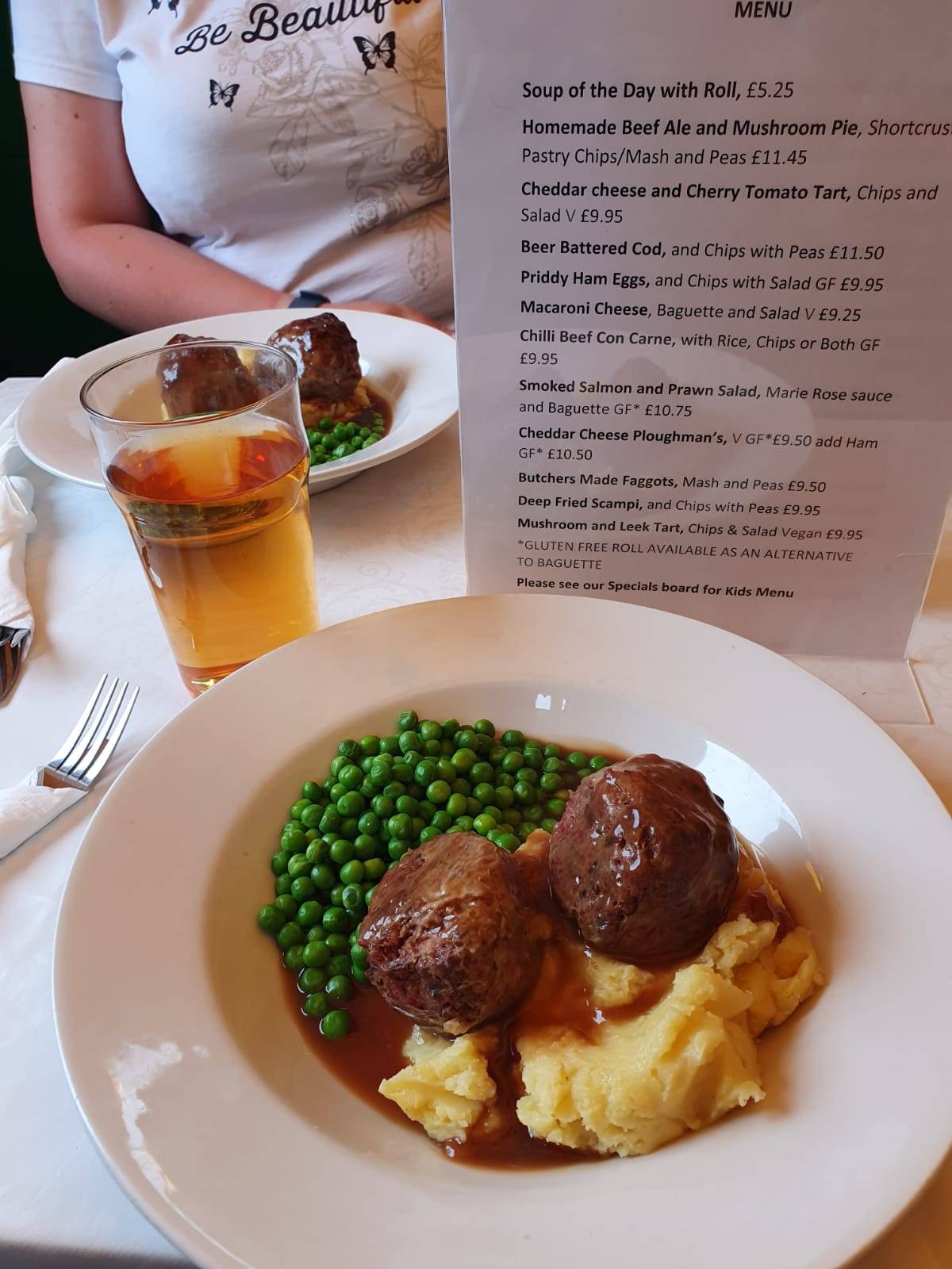 Menu at The Queen Victoria Inn pub & bar, Priddy