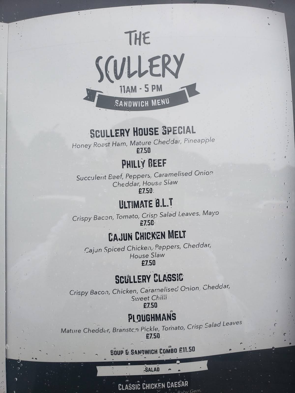 Menu at The Scullery restaurant, Richhill, 183 Portadown Rd