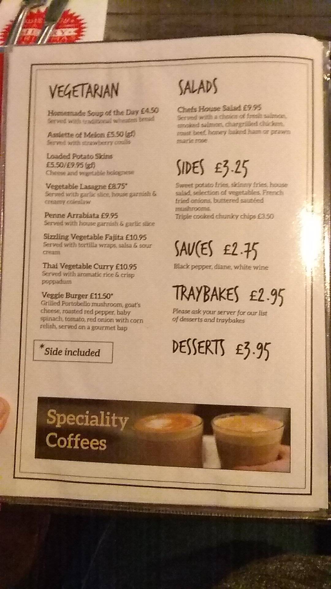 Menu at The Scullery restaurant, Richhill, 183 Portadown Rd