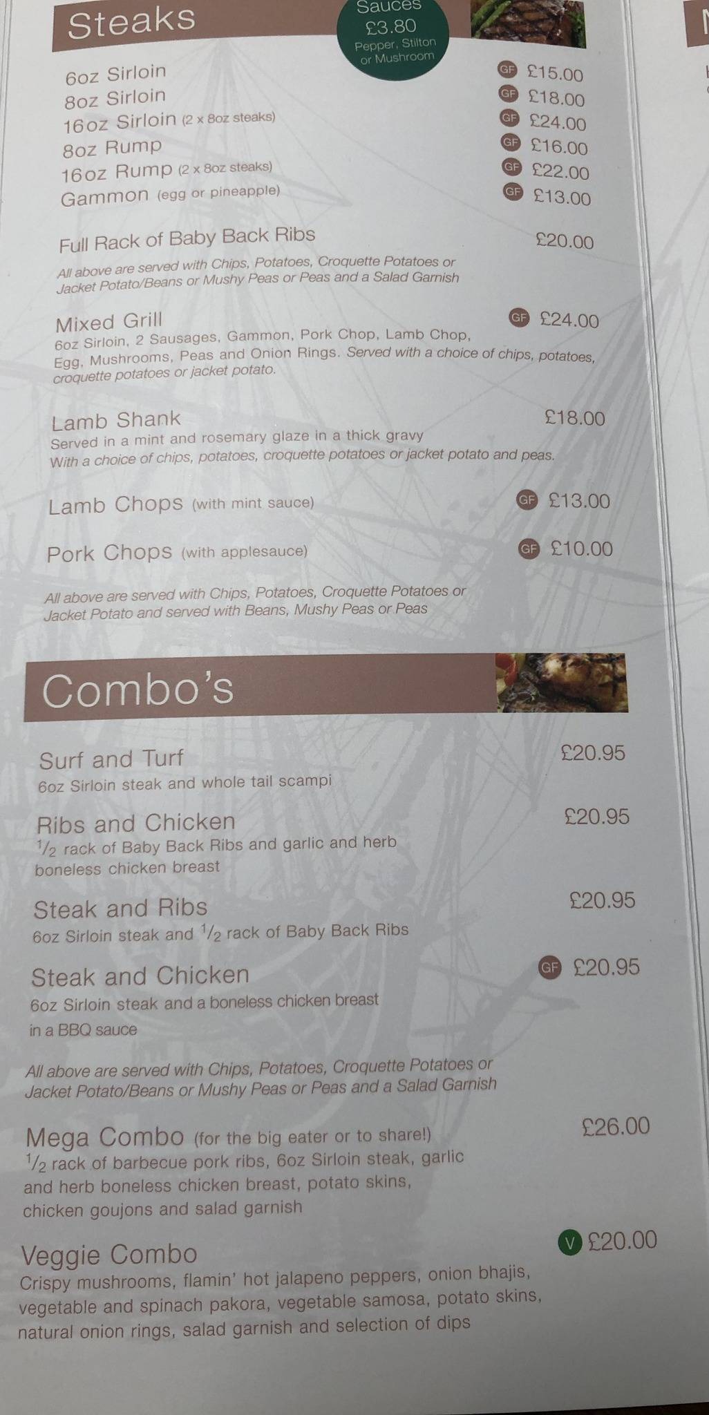 Menu at Trafalga Inn pub & bar, Chapel Saint Leonards