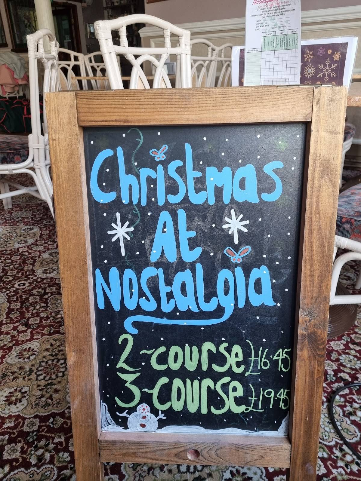 Menu at Nostalgia Tea Rooms cafe, Southport