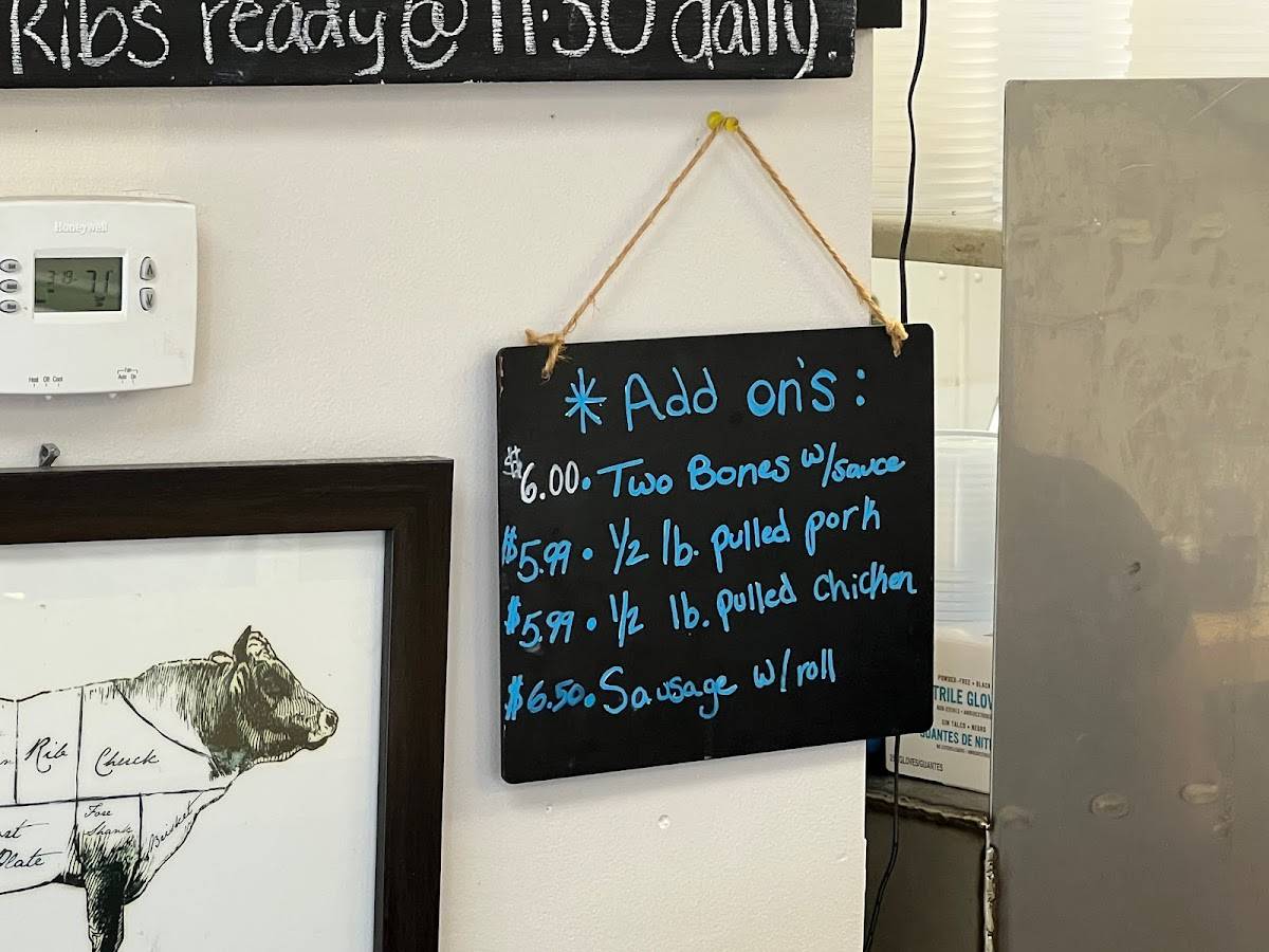 Menu at Noble Meats & Eatery BBQ, Spring Lake