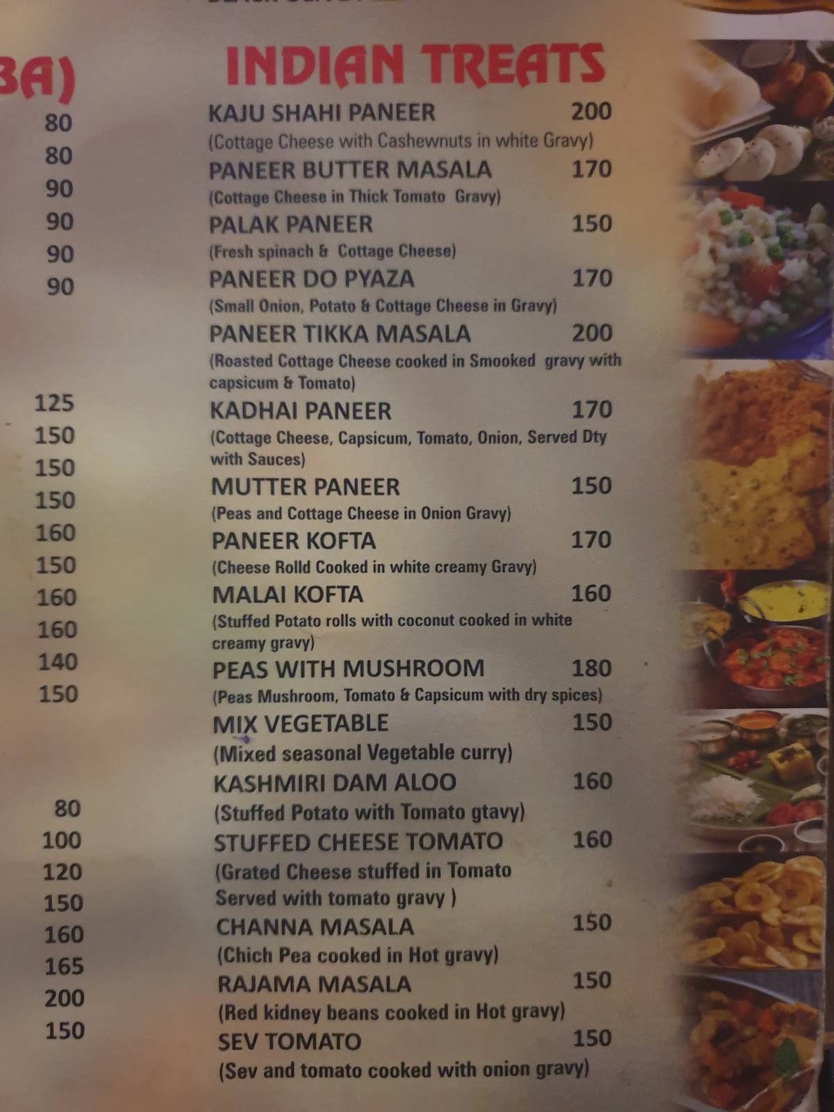 Menu at Pakwan Restaurant Jaisalmer, Jaisalmer, fort parking