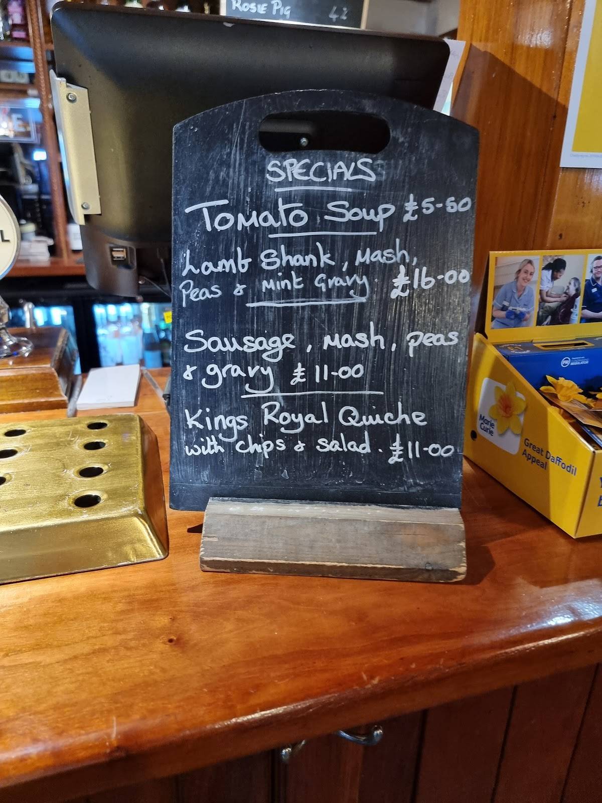 Menu at The Queen Victoria Inn pub & bar, Priddy