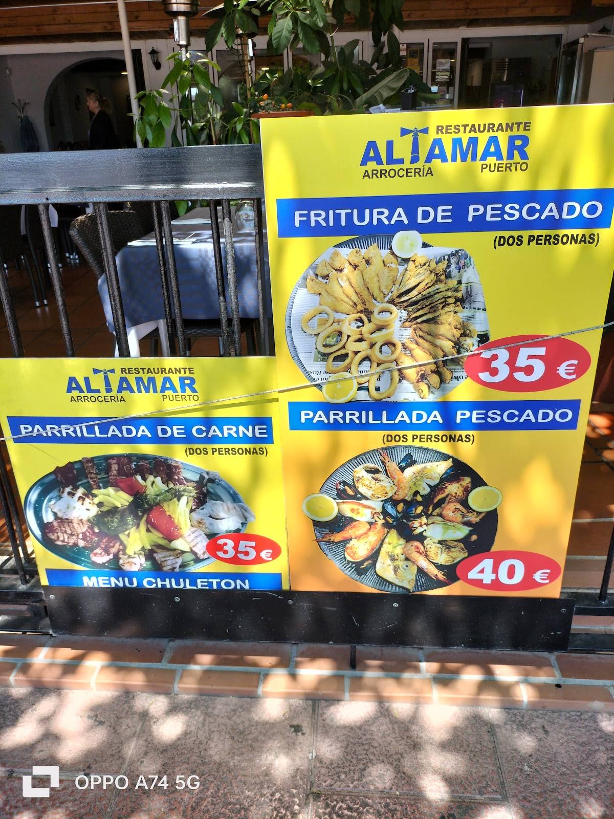 Carta de Cervecería Altamar Restaurante, Grau y Playa, Av. de la Pau