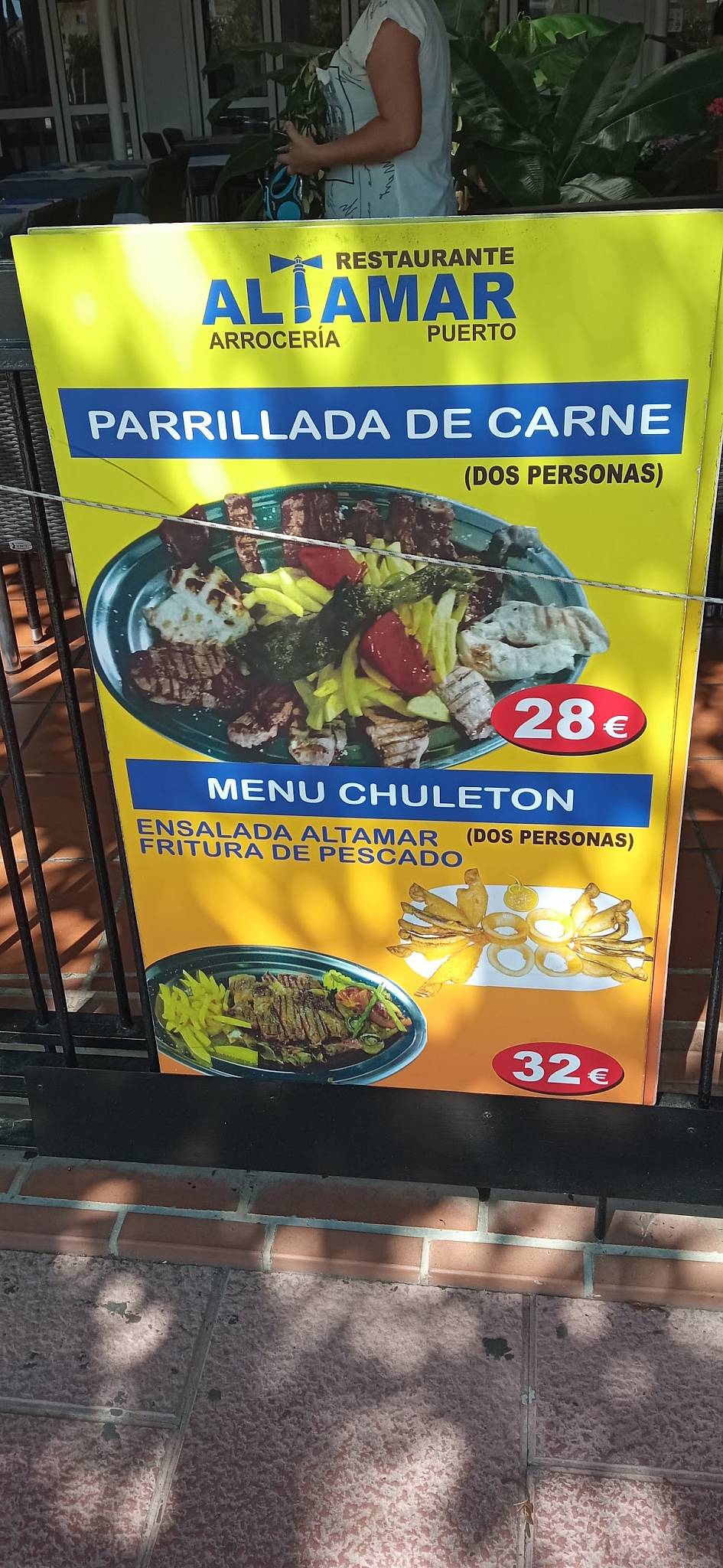 Carta de Cervecería Altamar Restaurante, Grau y Playa, Av. de la Pau