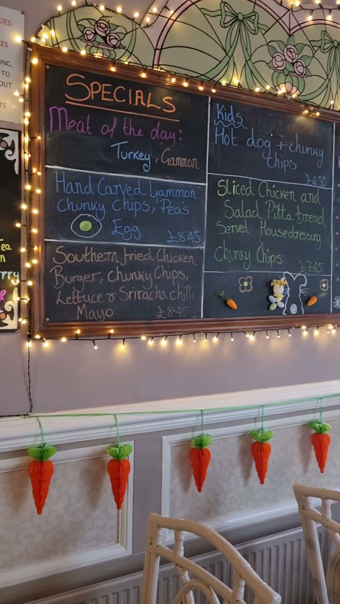 Menu at Nostalgia Tea Rooms cafe, Southport