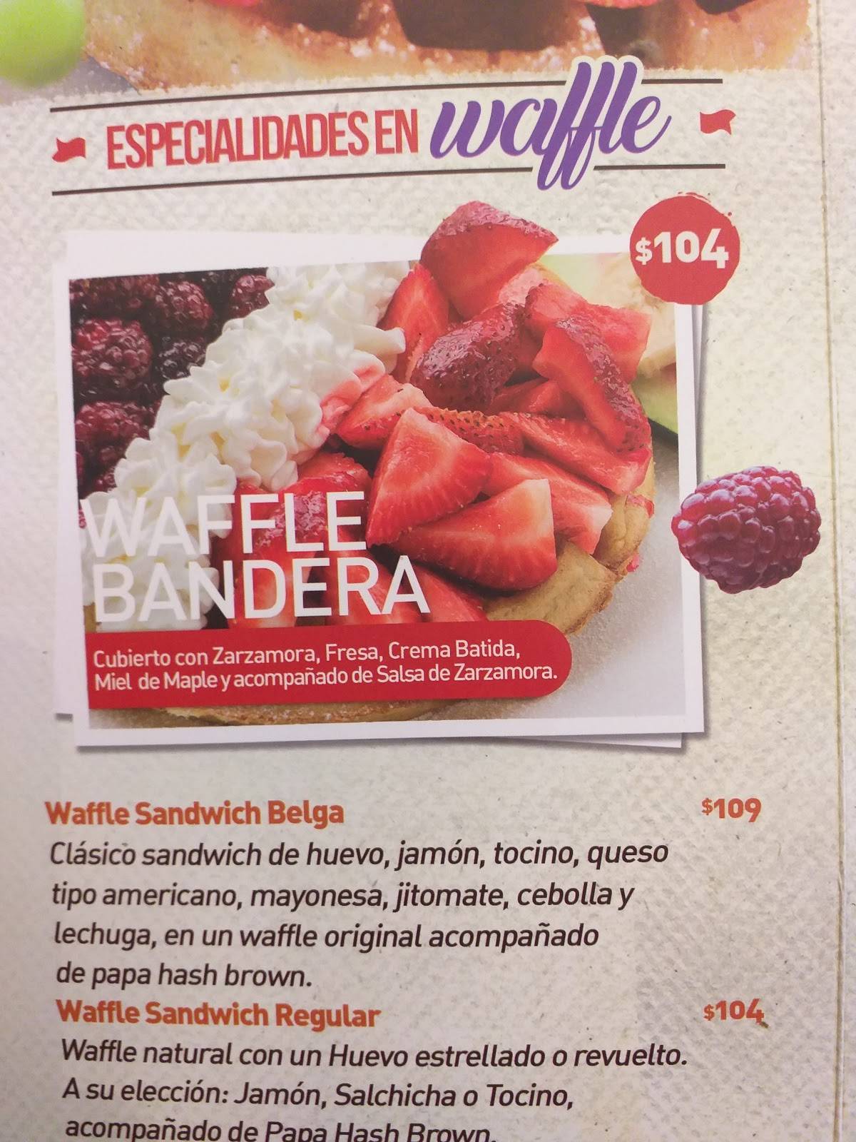Carta del restaurante La Casa del Waffle - Arboledas, Zapopan