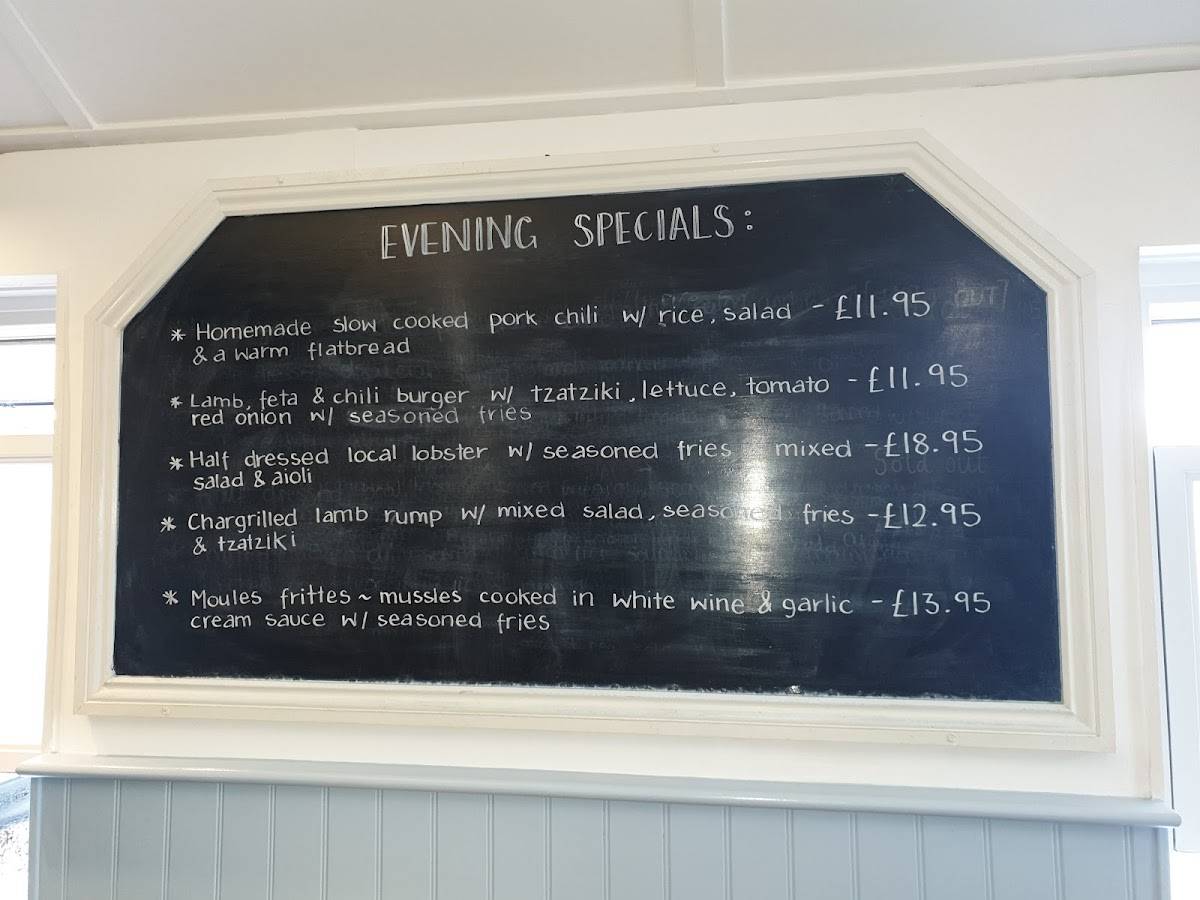 Menu at The Lobster Pot restaurant, Bognor Regis