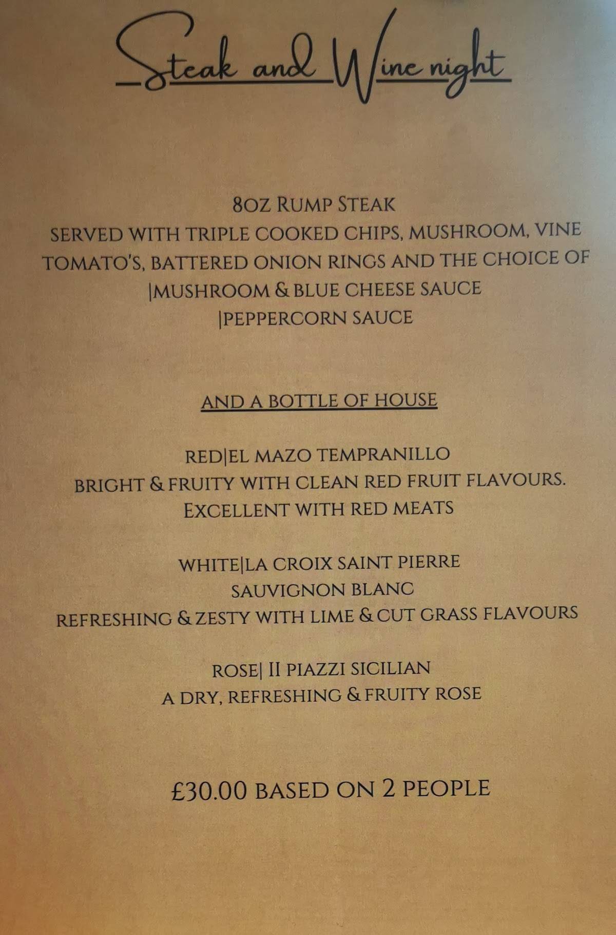 Menu at The Hop Pole Of Retford pub & bar, Retford