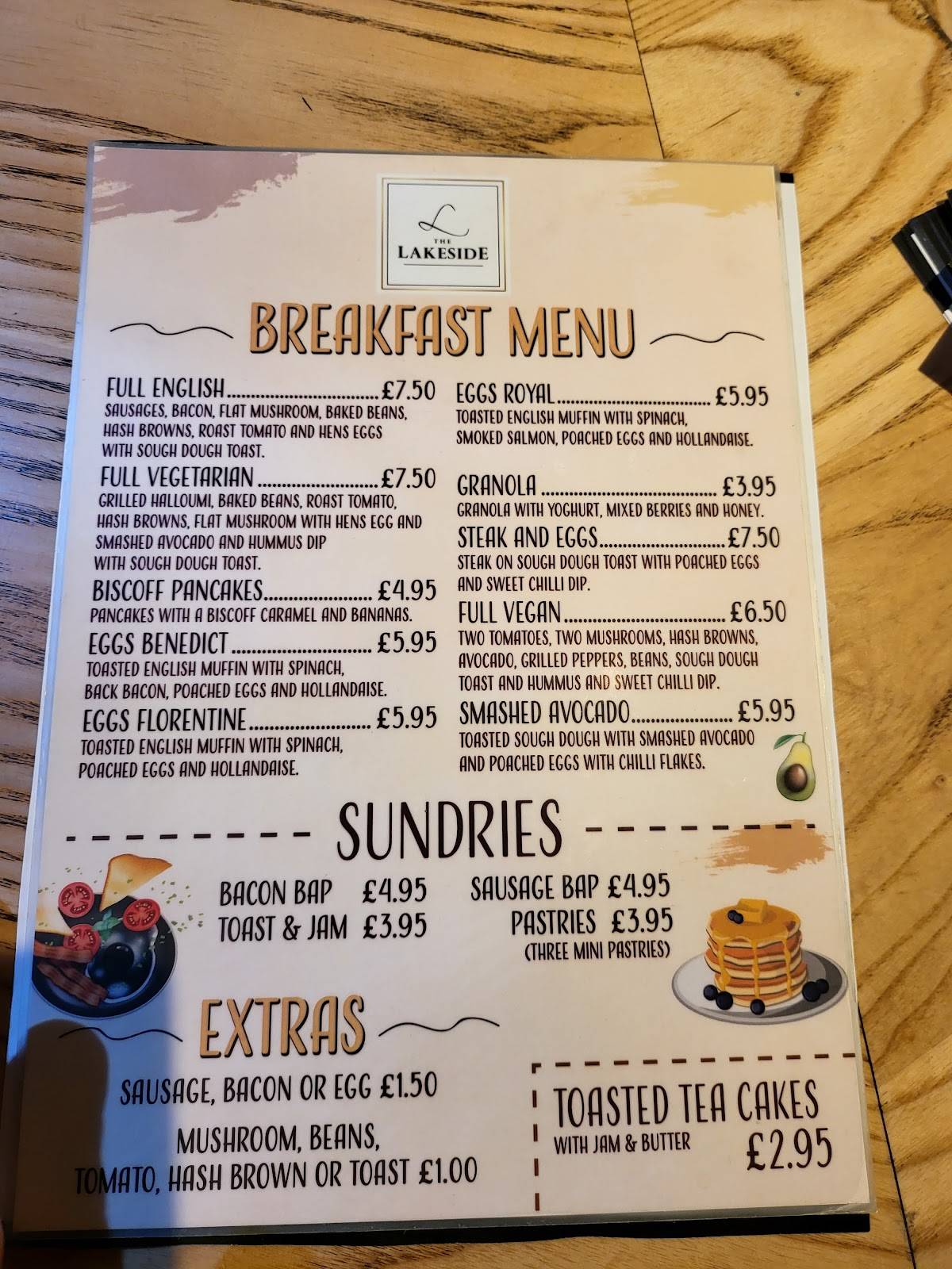 Menu at The Lakeside Inn pub & bar, Gateshead