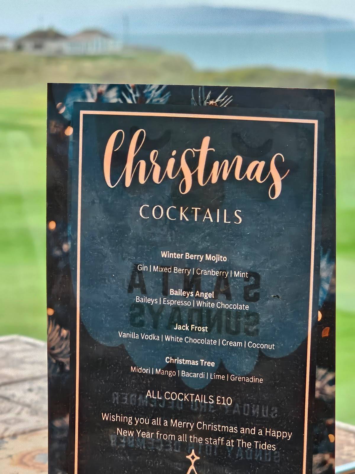 Menu at The Tides Restaurant, Portrush