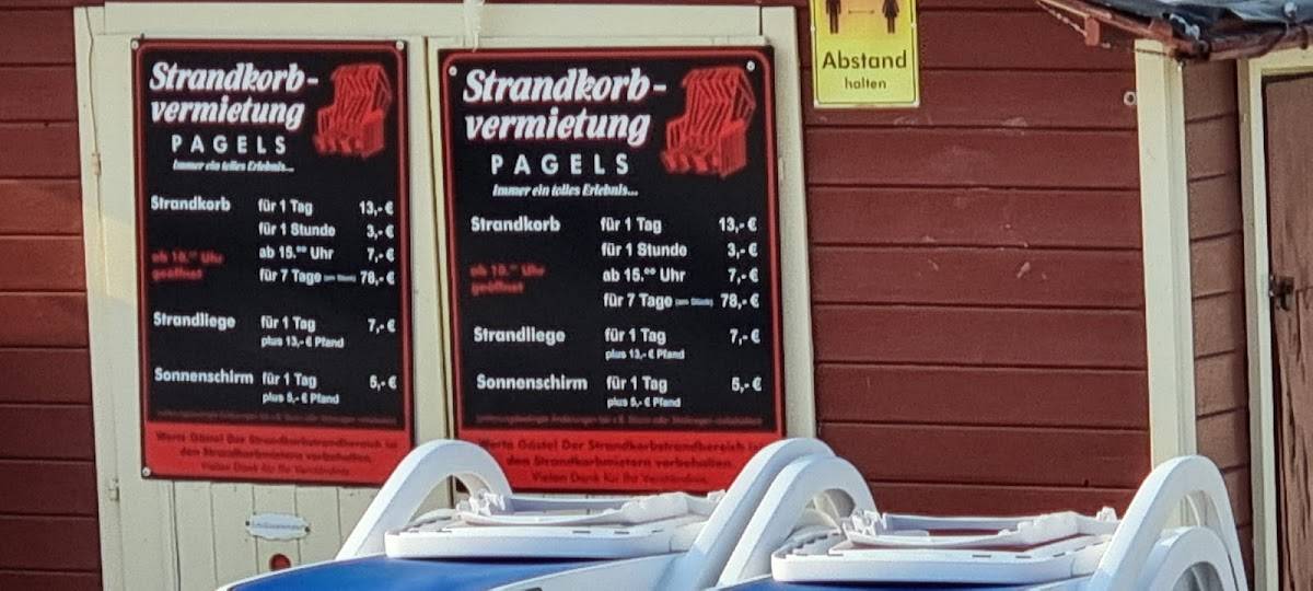 Speisekarte von Strandrestaurant Swantewit, Wustrow