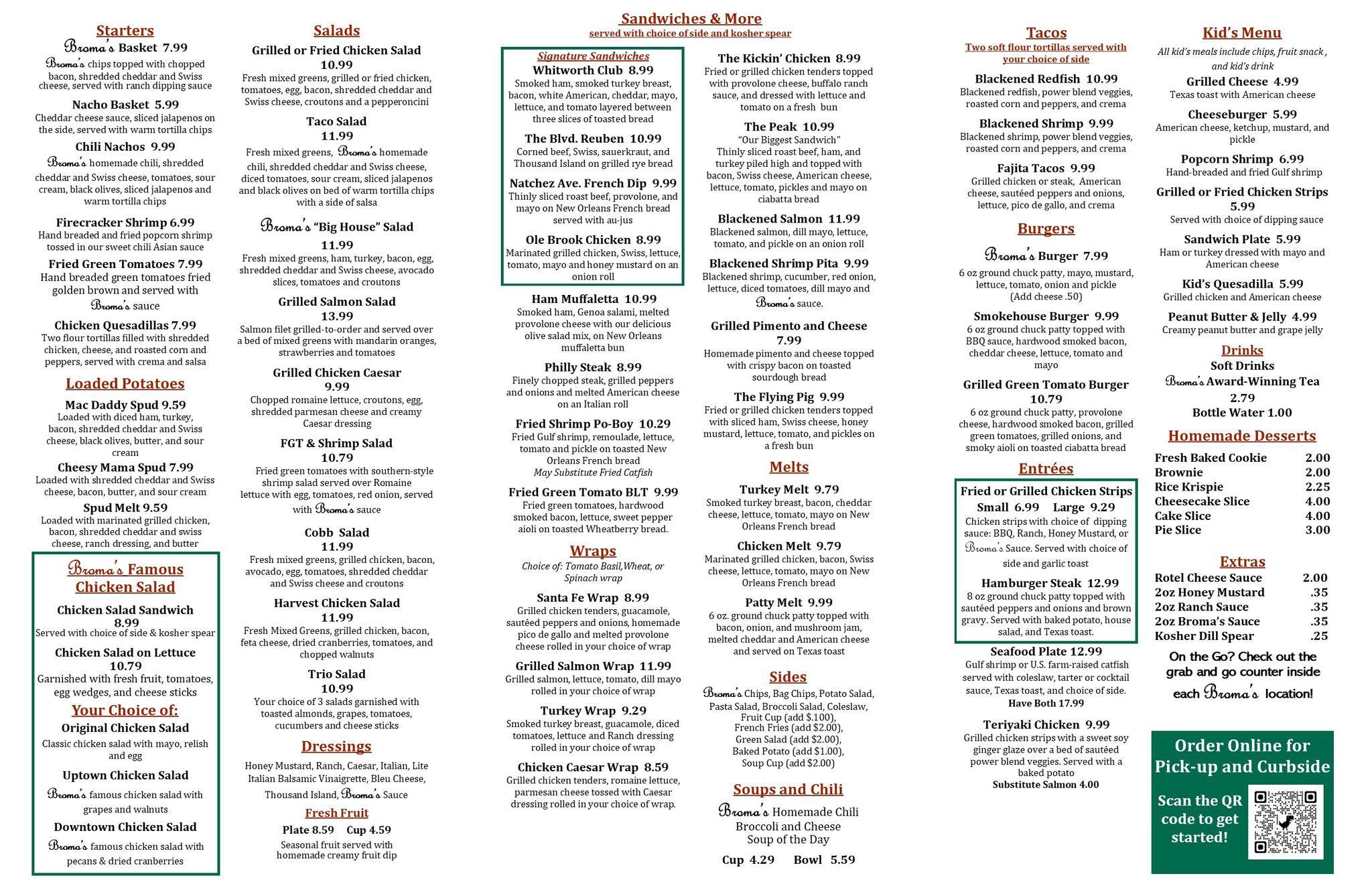 Menu at Broma's Deli - Brookhaven restaurant, Brookhaven