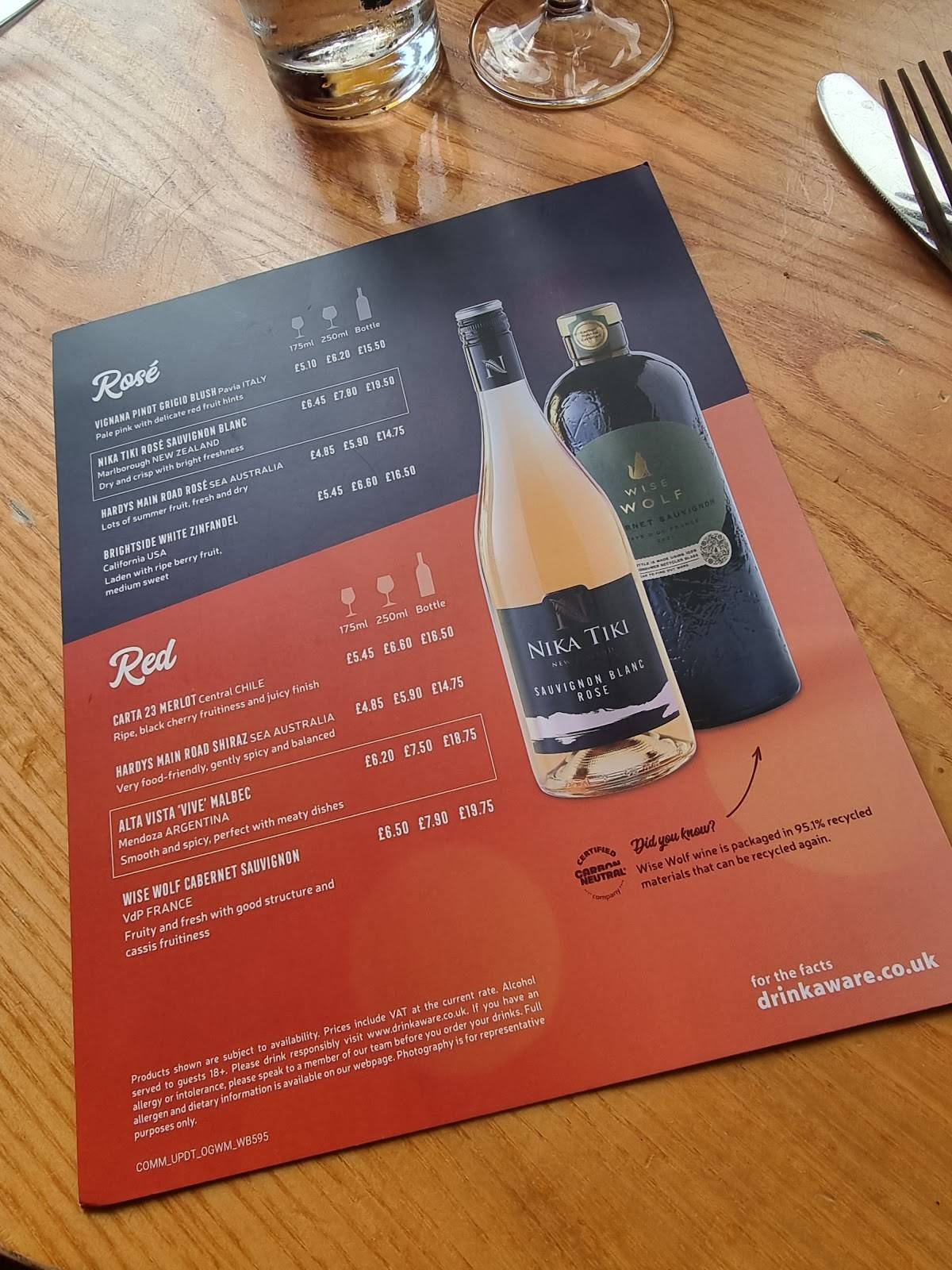 Menu at Cock Inn pub & bar, Norwich, 1 Drayton High Rd