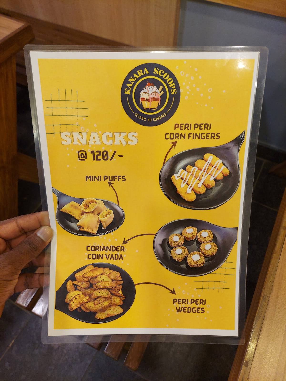Menu at KANARA SCOOPS (IDEAL ICECREAM), Bengaluru