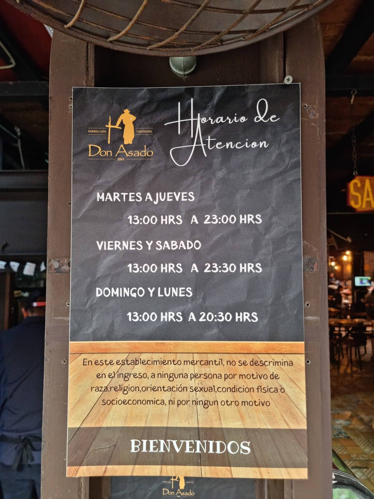 Carta del restaurante Don Asado Rio Lerma, Ciudad del México, C. Río ...