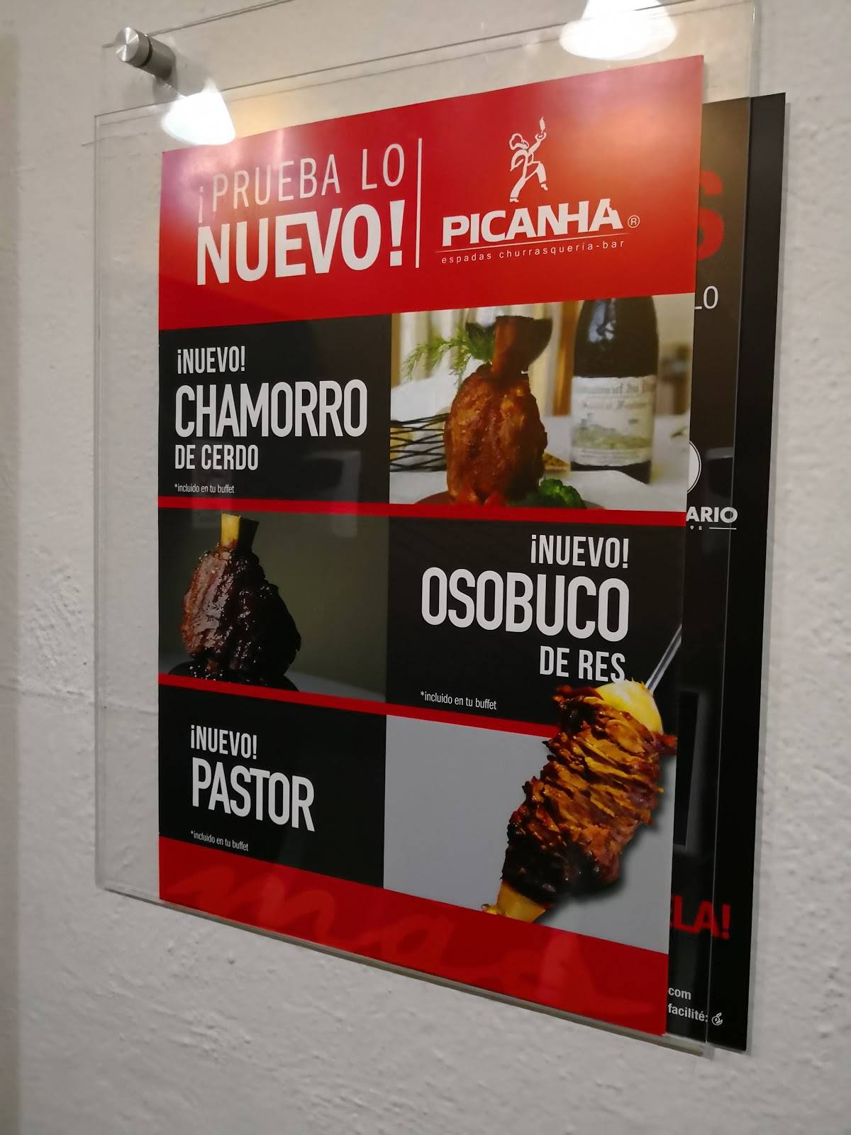 Carta del restaurante PICANHA, San Luis Potosi, Mariano Arista 1206