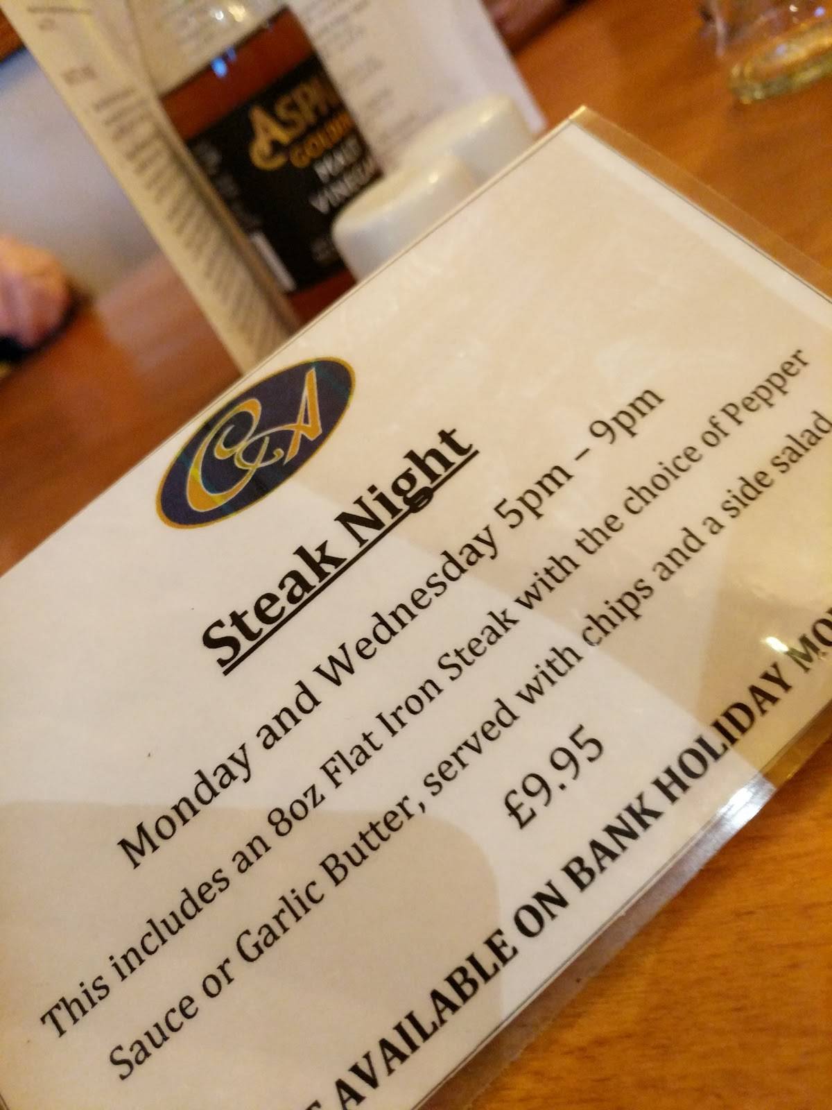 Menu at The Corporation Arms pub & bar, Longridge