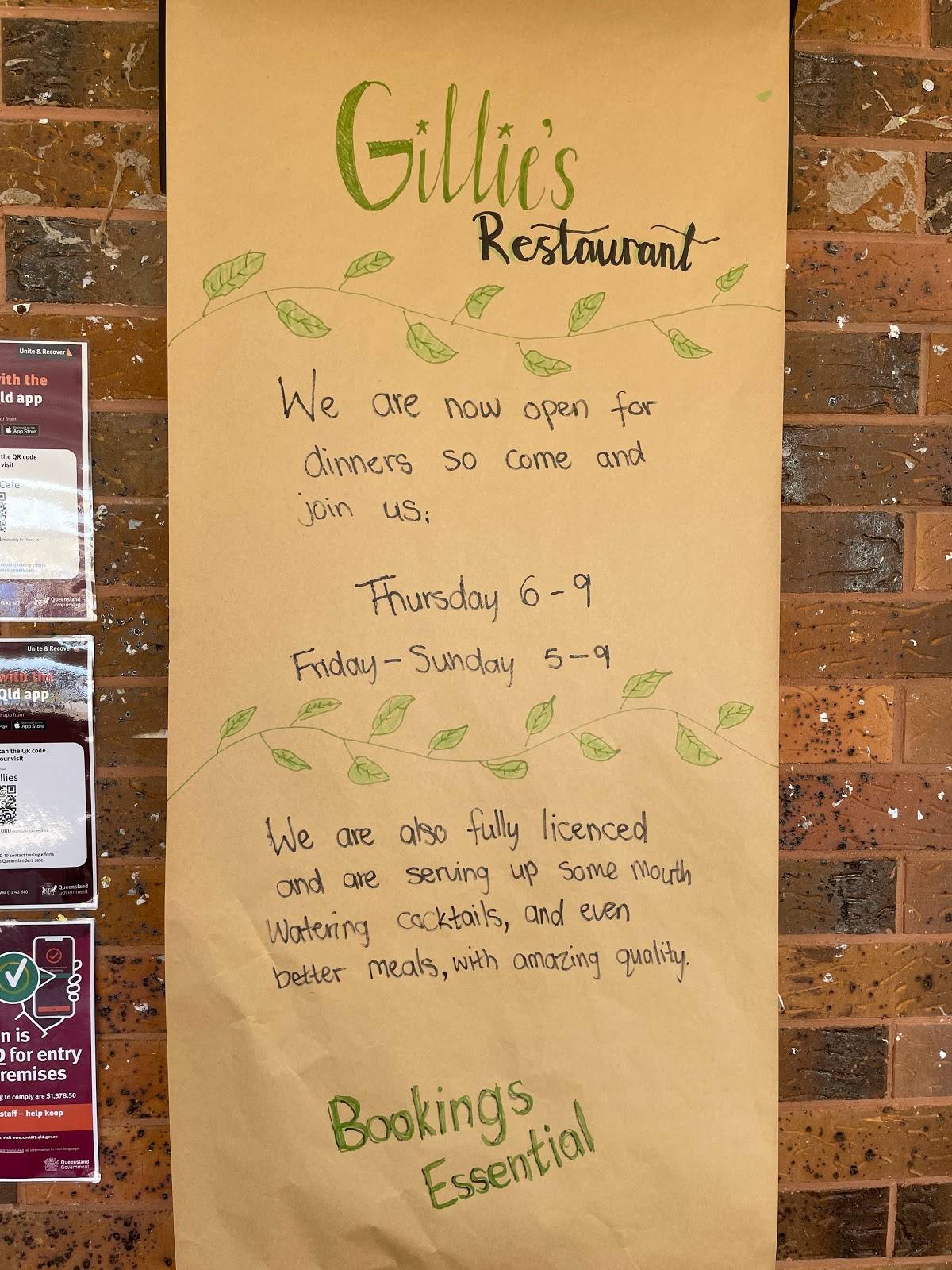Menu at The Gillies Cafe & Bar - Barbagallo's Delicatessen, Lake Barrine