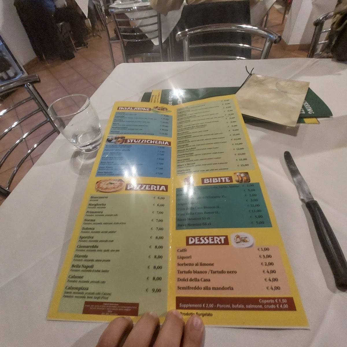 Menu da A Casa Pinta ristorante, Nizza di Sicilia