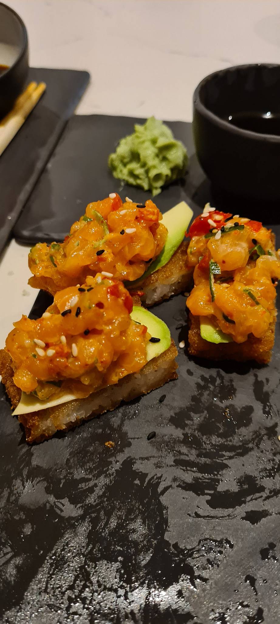 Menu at Salushi restaurant, Cape Town, 6 Cavendish St