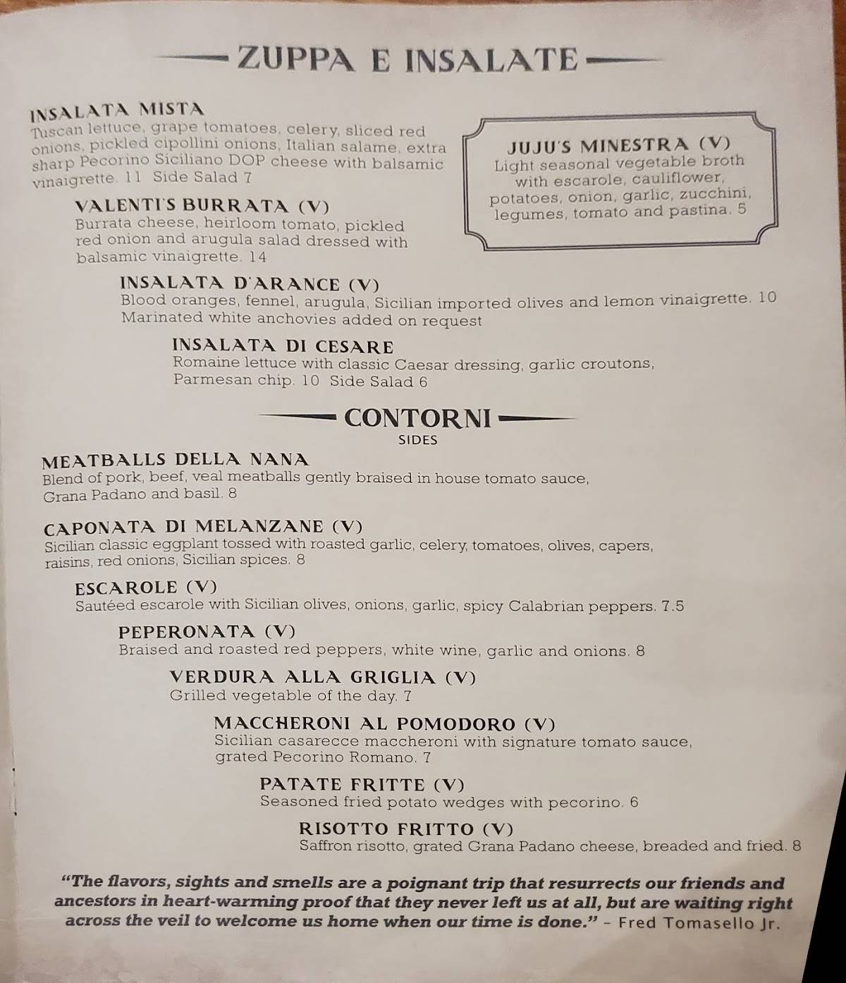 Menu at Casa Santo Stefano pub & bar, Tampa