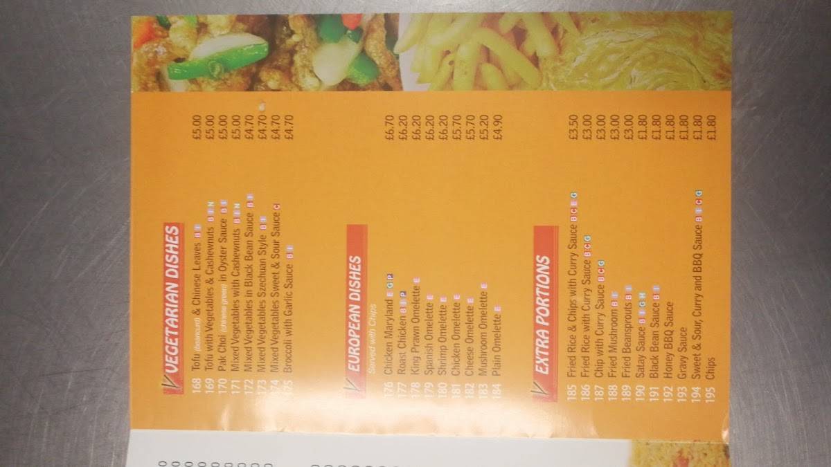 Menu at Chopsticks Chinese Restaurant, Dunfermline, 157 Queensferry Rd