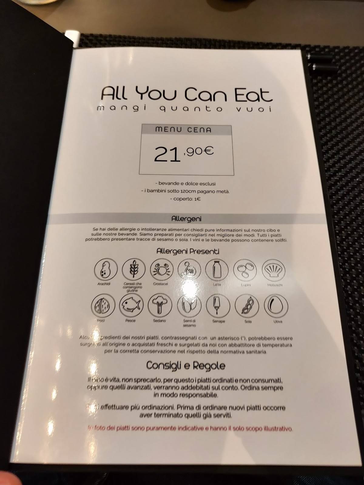 Menu da Kiyomi suzzara ristorante, Suzzara